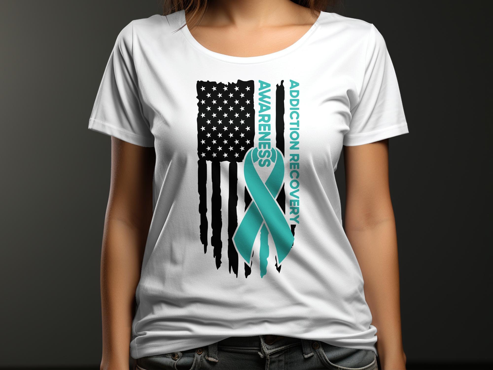 Addiction Recovery Awareness Svg Png Flag Addiction Recovery - Etsy