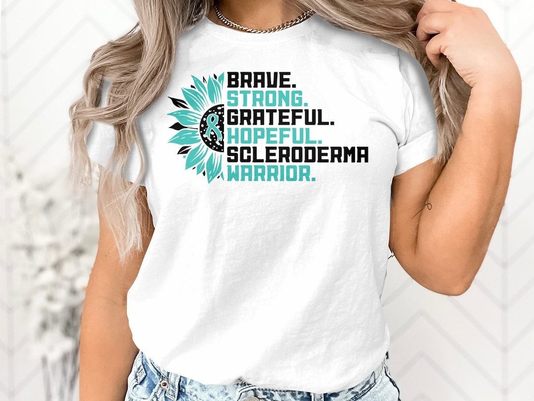 Scleroderma Awareness Svg Png, Sunflower Scleroderma Warrior Svg, Teal ...
