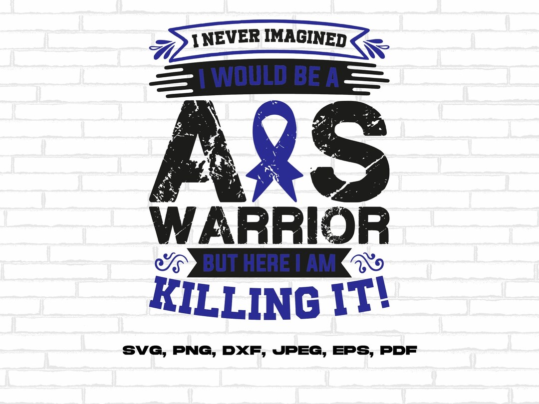 ALS Awareness Svg Png, Als Warrior Svg, Blue Ribbon Svg Cricut Ready to ...