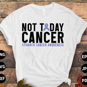 Stomach Cancer Awareness Svg Png, Not Today Cancer Svg, Periwinkle ...