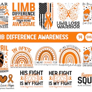 Limb Difference Awareness Svg Bundle, Limb Loss Awareness Png Bundle ...