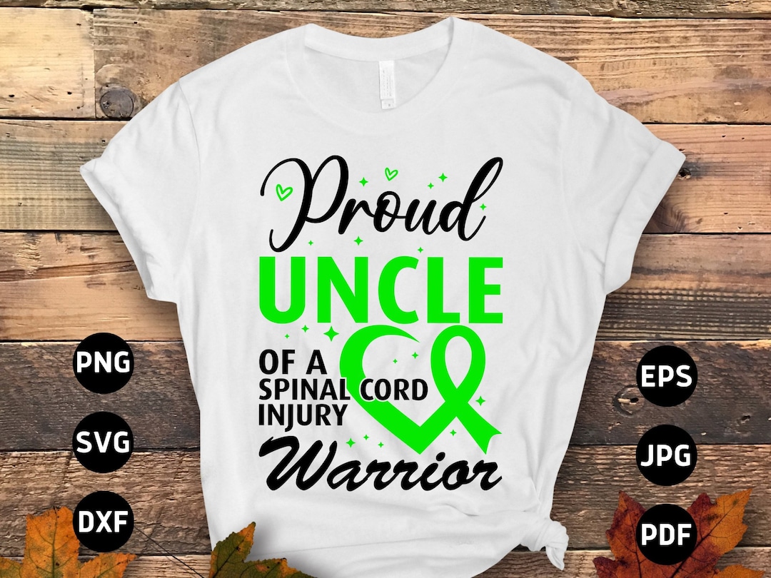 Spinal Cord Injury Awareness Svg Png, Proud Uncle a Spinal Cord Injury ...