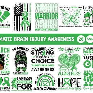 Traumatic Brain Injury Awareness Svg Bundle, Traumatic Brain Injury ...