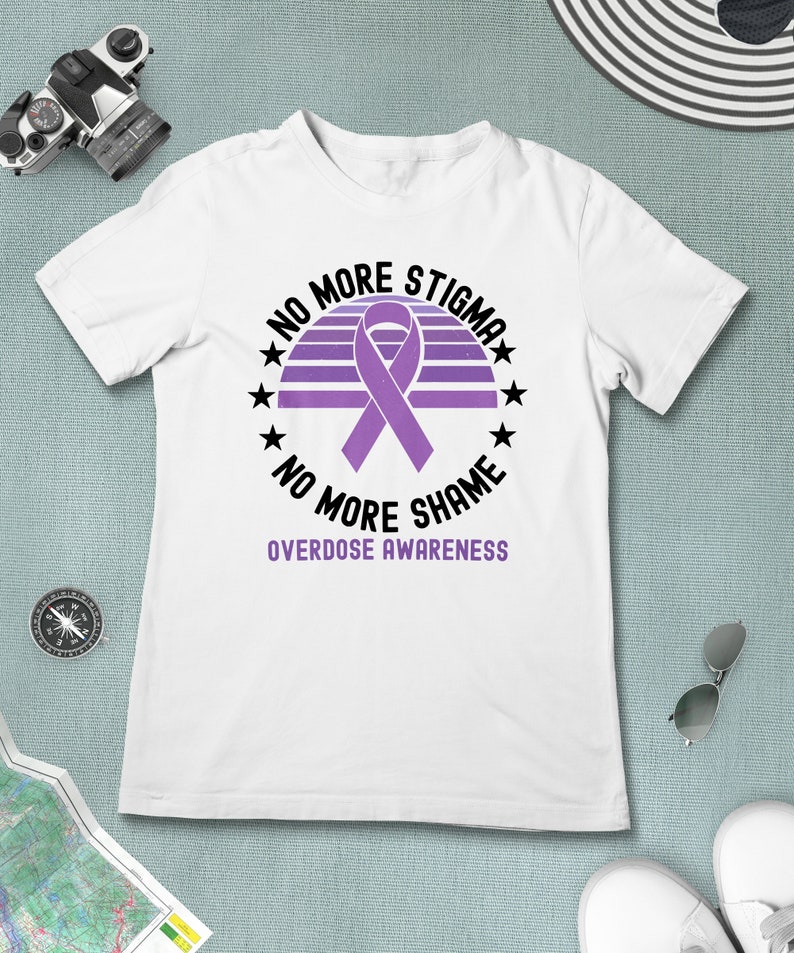 Overdose Awareness Svg Png, No More Stigma No More Shame Svg, Addiction ...