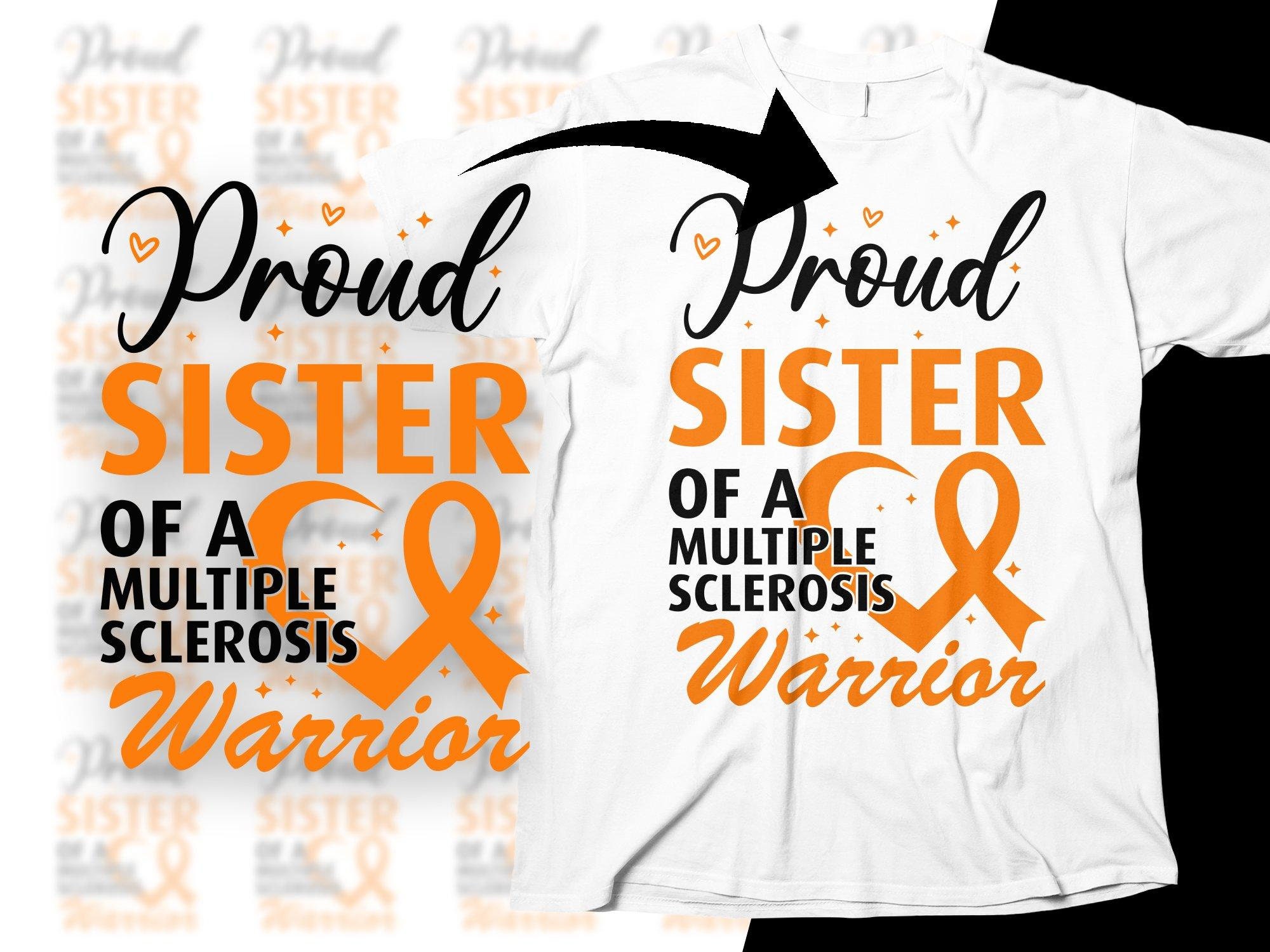 Multiple Sclerosis Awareness Svg Png, Proud Sister of a Multiple ...
