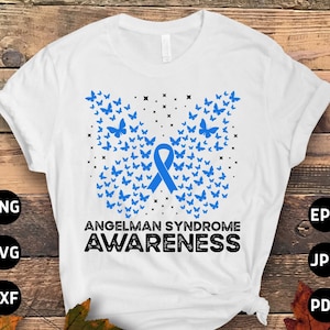 Angelman Syndrome Awareness Svg Png, Angelman Syndrome Butterfly Svg ...