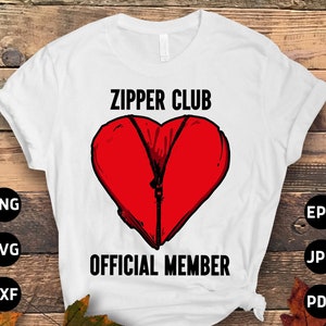Open Heart Surgery Svg Png, Zipper Club Official Member Svg, Heart ...
