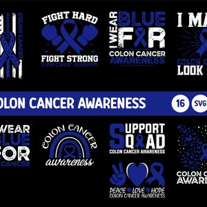 Colon Cancer Awareness Svg Bundle, Colon Cancer Awareness Png Bundle ...