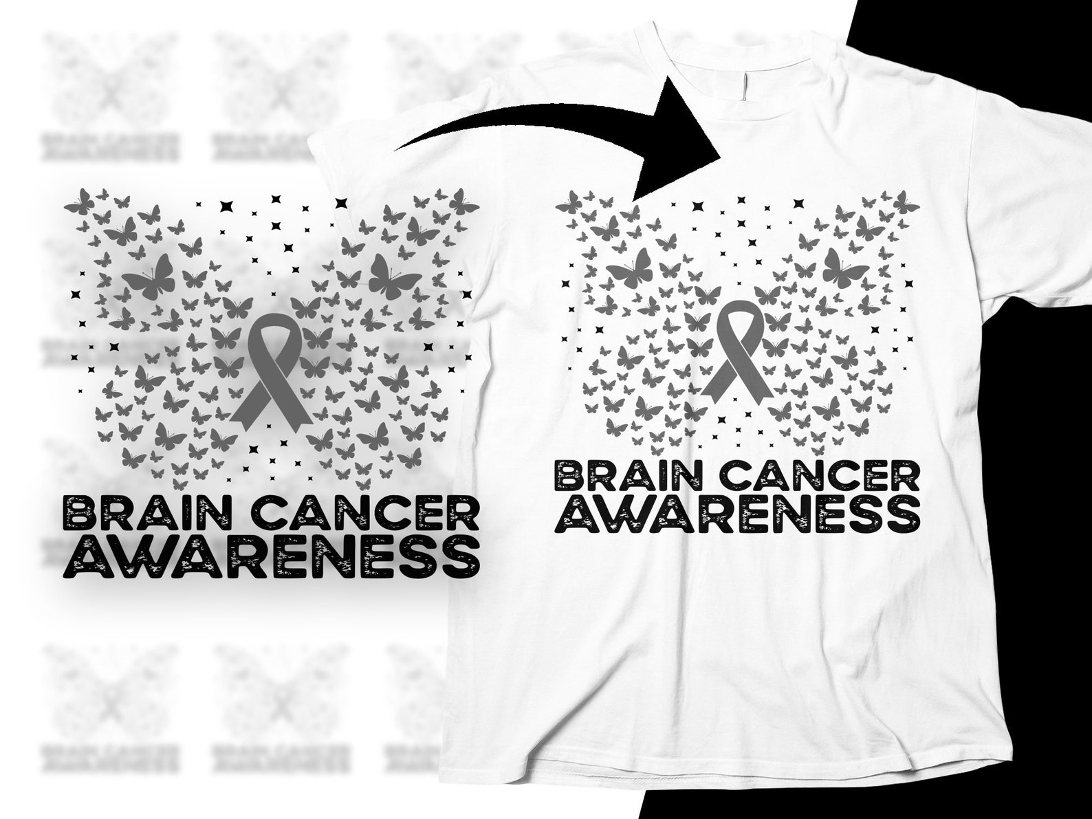 Brain Tumor Awareness Svg Png Brain Cancer Butterfly Svg - Etsy