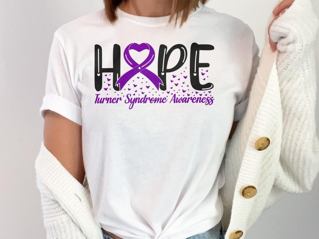 Turner Syndrome Awareness Svg Png, Turner Syndrome Hope Svg, Purple ...