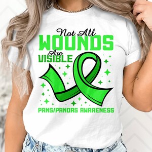 Pans-pandas Awareness Svg Png, Not All Wounds Are Visible Svg, Green ...