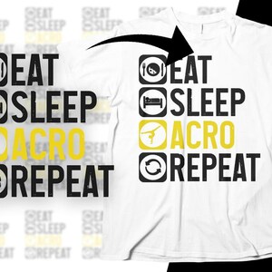 Gymnastics Svg Png, Eat Sleep Acro Repeat Svg, Funny Gymnast Lovers Gifts Svg Cut File Cricut ...