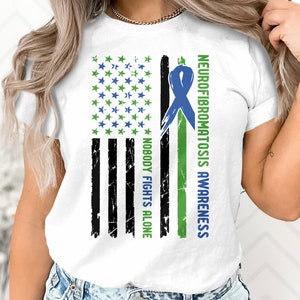 Neurofibromatosis Awareness Svg Png, Nobody Fights Alone Svg, NF ...