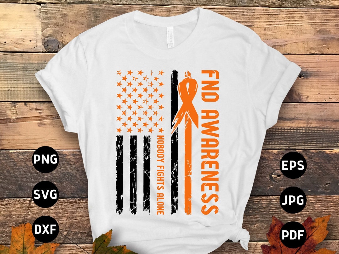 FND Awareness Svg Png, FND Nobody Fights Alone Svg, Functional ...