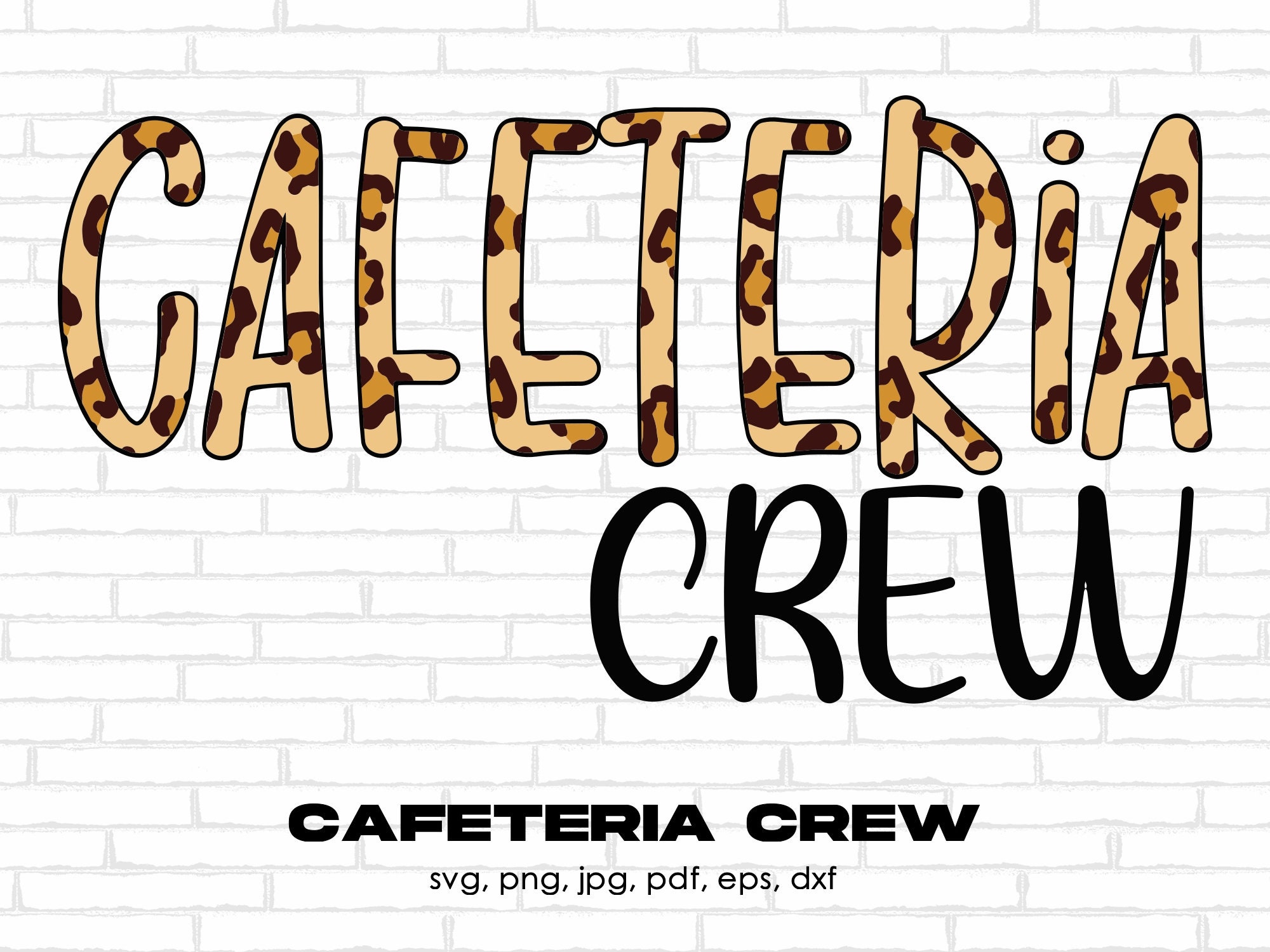 Cafeteria Crew SVG PNG Cafeteria Worker Svg Back to School - Etsy