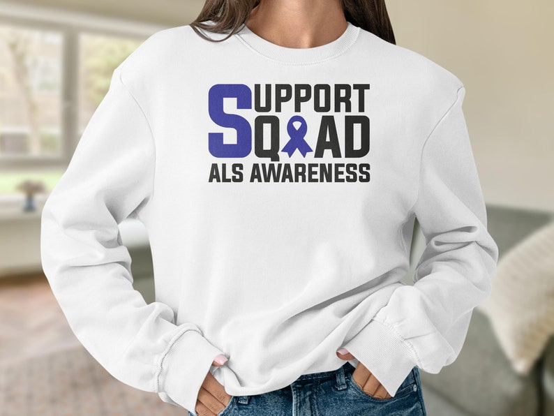 ALS Awareness Svg Png Support Squad Svg Blue Ribbon Svg - Etsy