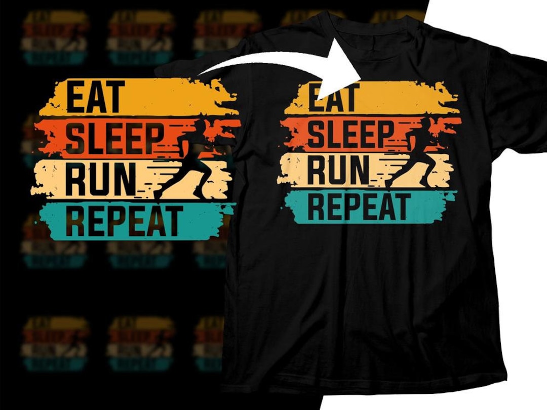 Running Svg Png, Eat Sleep Run Repeat Svg, Funny Marathon Runner Gifts ...