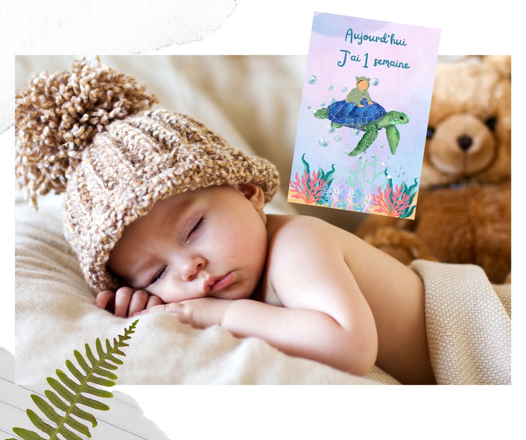 Birth Milestone Cards - Etsy
