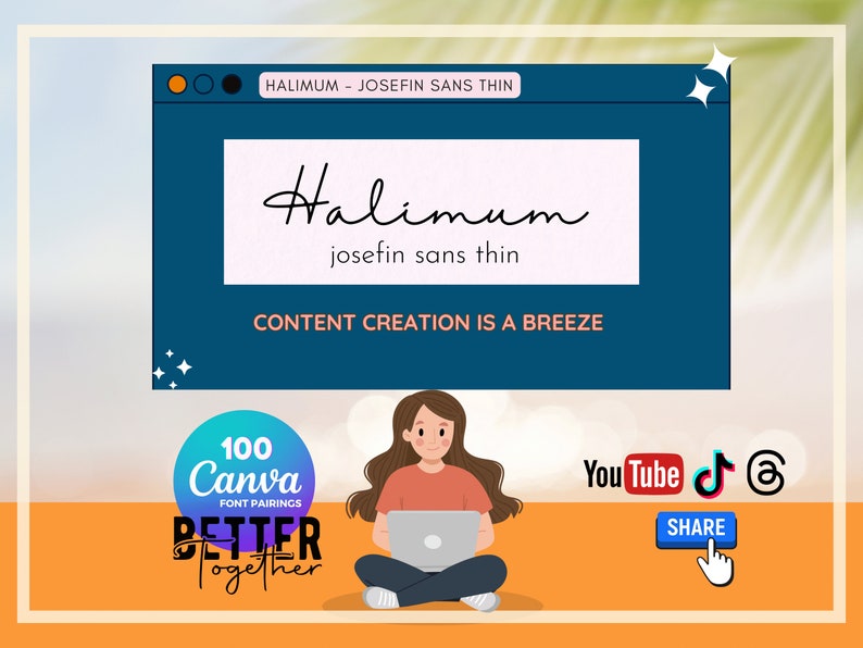 100 Canva Font Parings Fonts That Go Together Perfect for - Etsy