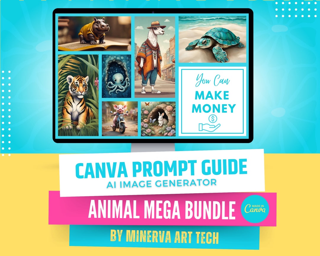 Animal Mega Bundle Canva Prompt Text to Image Canva Prompt Guide ...
