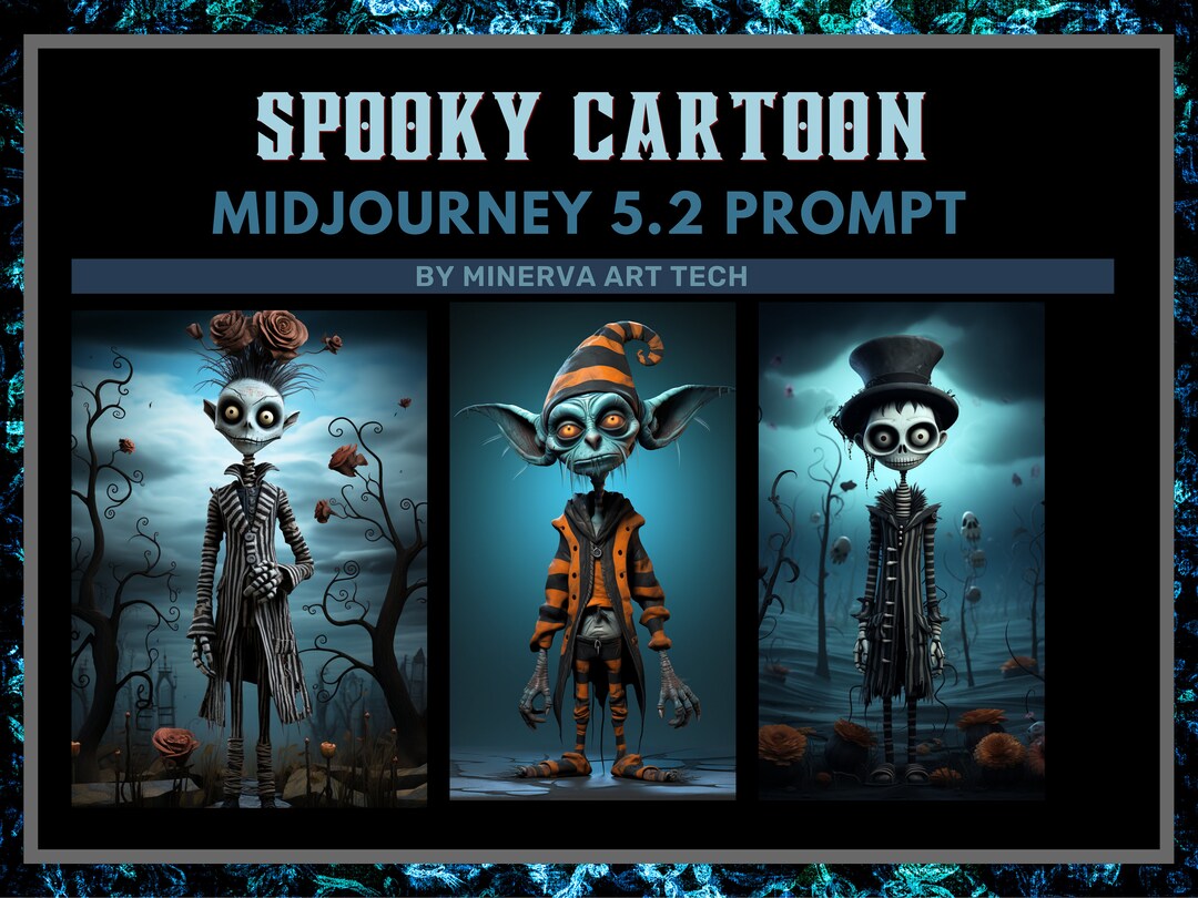 Spooky Cartoon | Midjourney 5.2 Prompt | Creepy Cartoons | Halloween ...