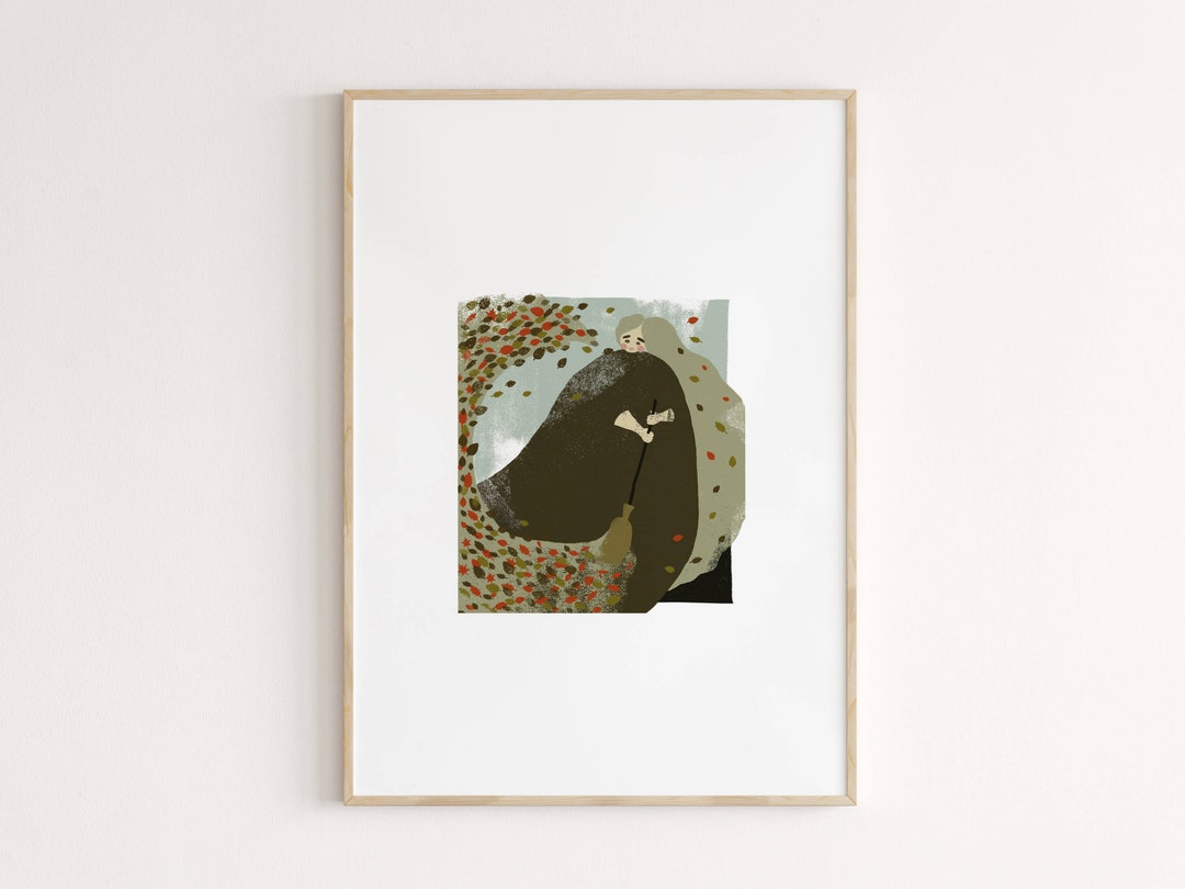 Autumn Colors Art Print: Fall Character Illustration (digital Download ...