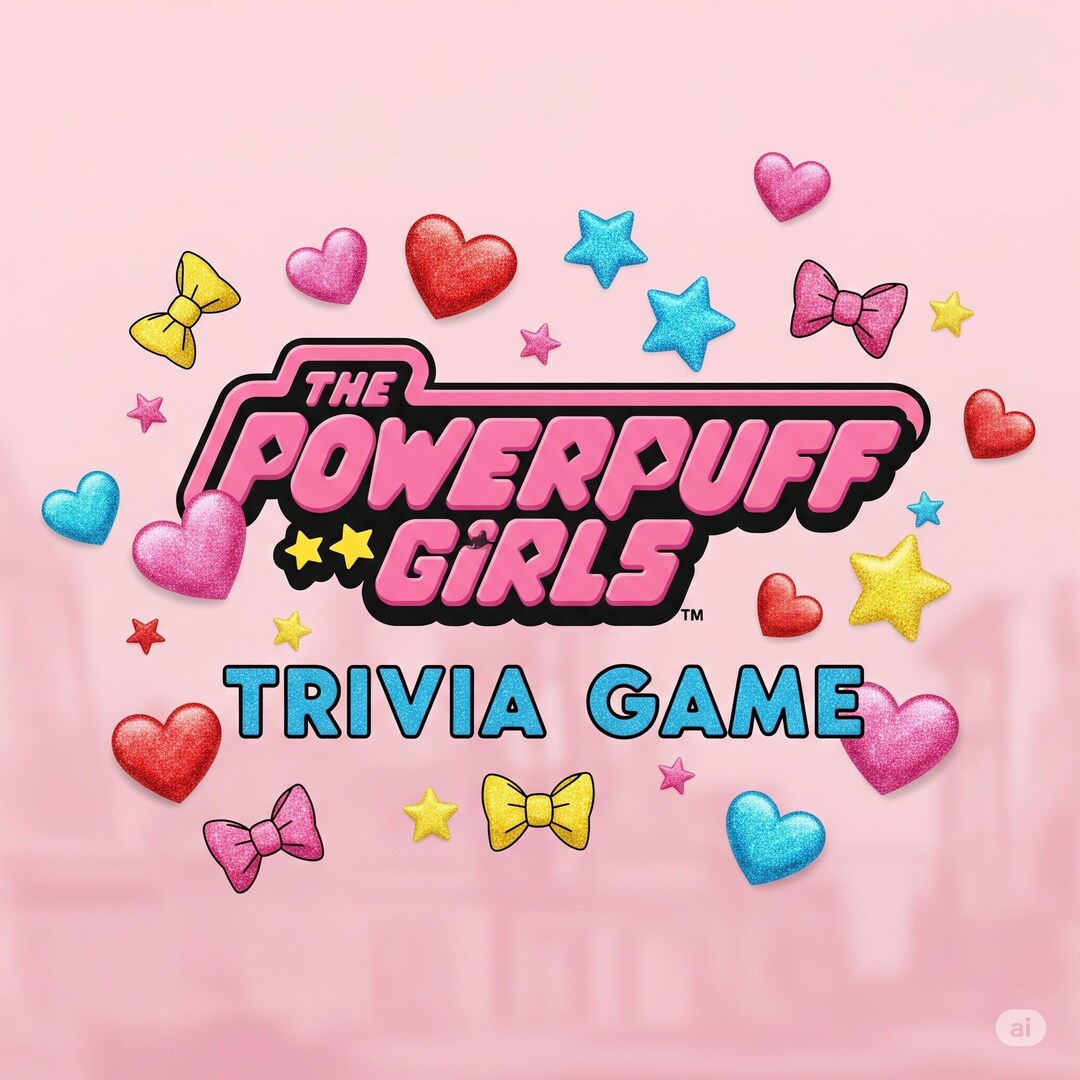 The Powerpuff Girls Cartoon Trivia| Printable Digital Download | Retro ...