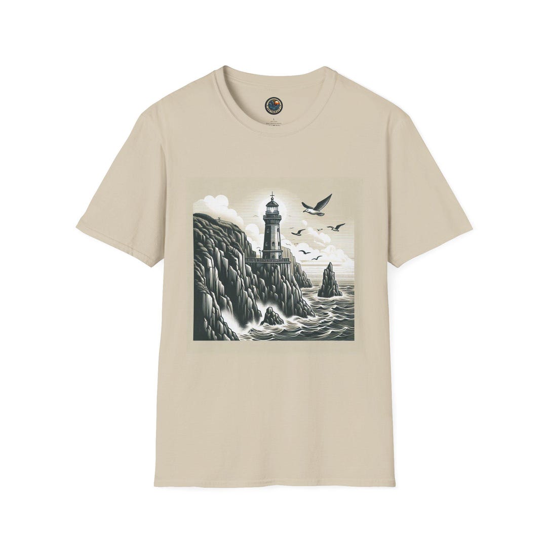Beacon of Nostalgia: Vintage Lighthouse T-shirts Unique Graphic Tees ...