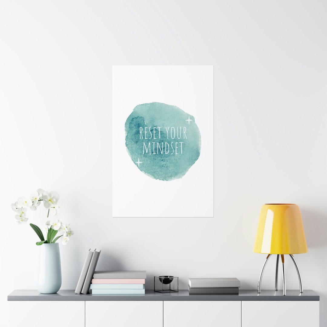 Reset Your Mindset Poster in Matte Finish - Etsy