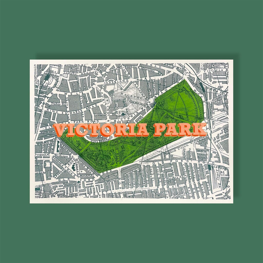 Handprinted Victoria Park Map 2025 Edition large - Etsy