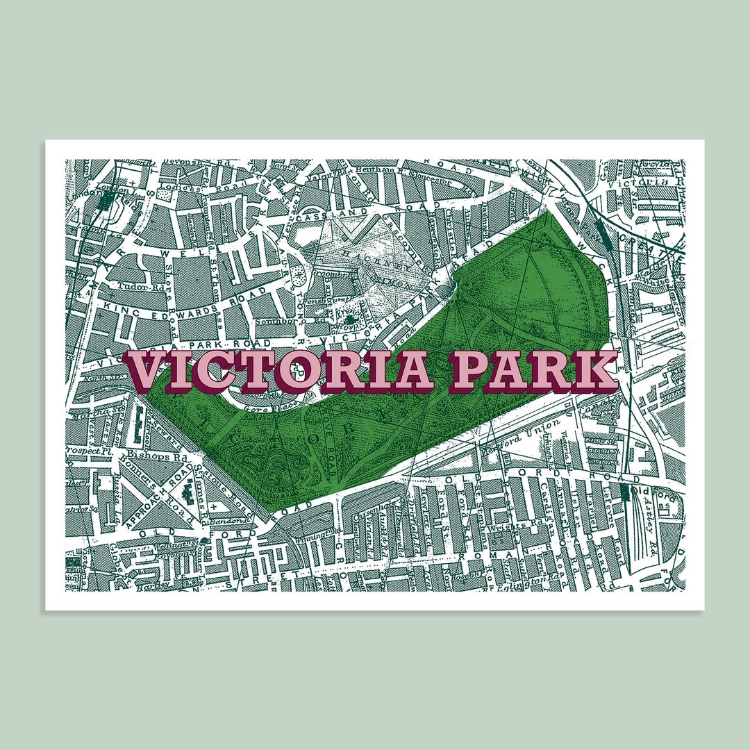 Victoria Park Map large - Etsy