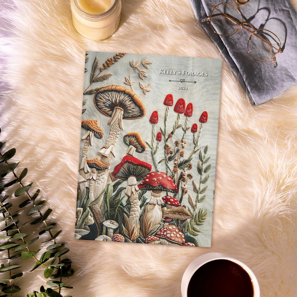 Forest Mushrooms Journal | Personalized Woodland Mushroom Hardcover ...