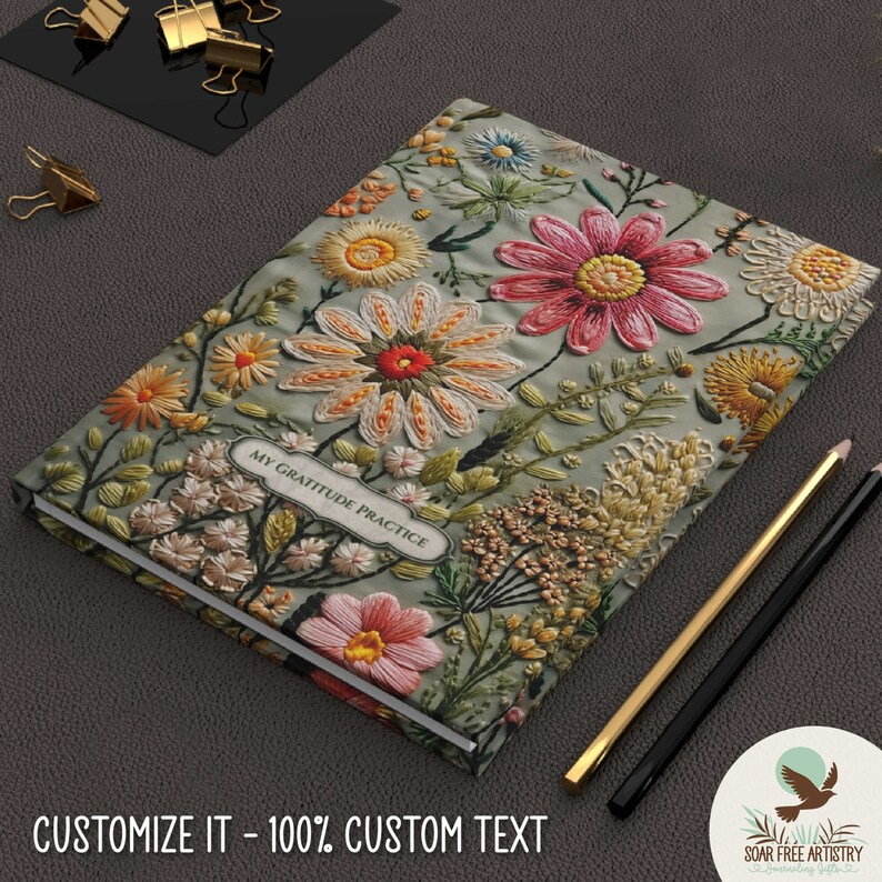 Sage Wildflower Journal for Women | Personalized Hardcover Keepsake ...