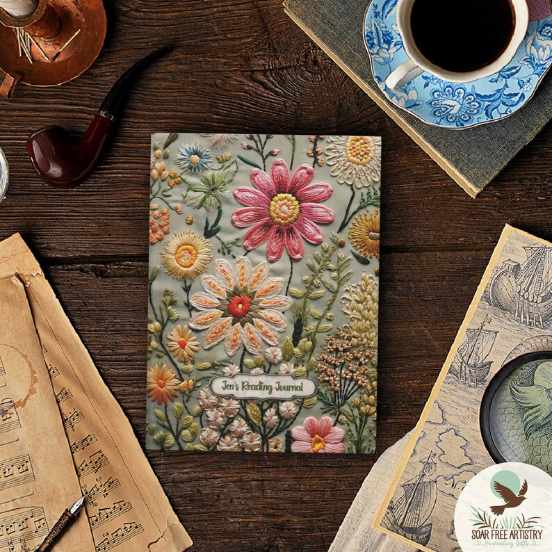 Sage Wildflower Journal for Women | Personalized Hardcover Keepsake ...