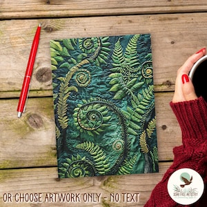 Forest Ferns Nature Journal | Personalized Hardcover Woodland Botanical ...