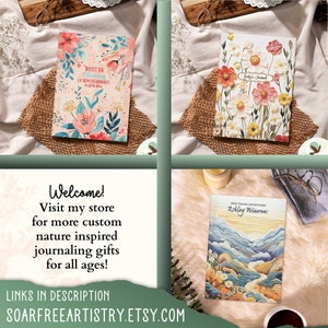 Ocean Sunset Wildflower Journal | Seaside Landscape at Dusk Printed ...