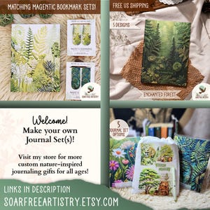Forest Ferns Nature Journal for Women Personalized Hardcover Foliage ...