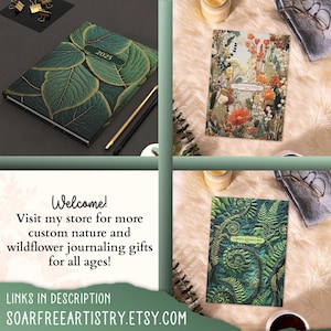 Forest Ferns Nature Journal | Personalized Hardcover Woodland Botanical ...