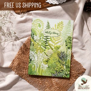 Forest Ferns Nature Journal for Women Personalized Hardcover Foliage ...