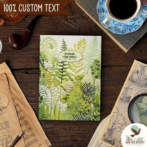 Forest Ferns Nature Journal for Women | Personalized Hardcover Foliage ...