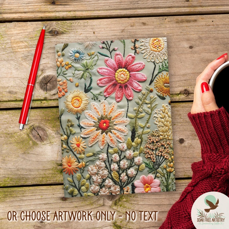 Sage Wildflower Journal for Women | Personalized Hardcover Keepsake ...