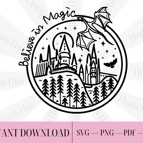 Magic School Svg - Etsy