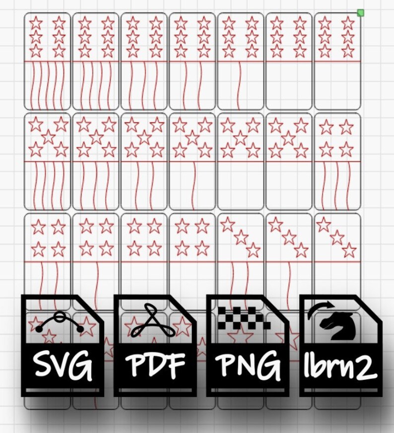 American Flag Domino Set. Laser Cut, CNC, Plotter, SVG, Vector ...