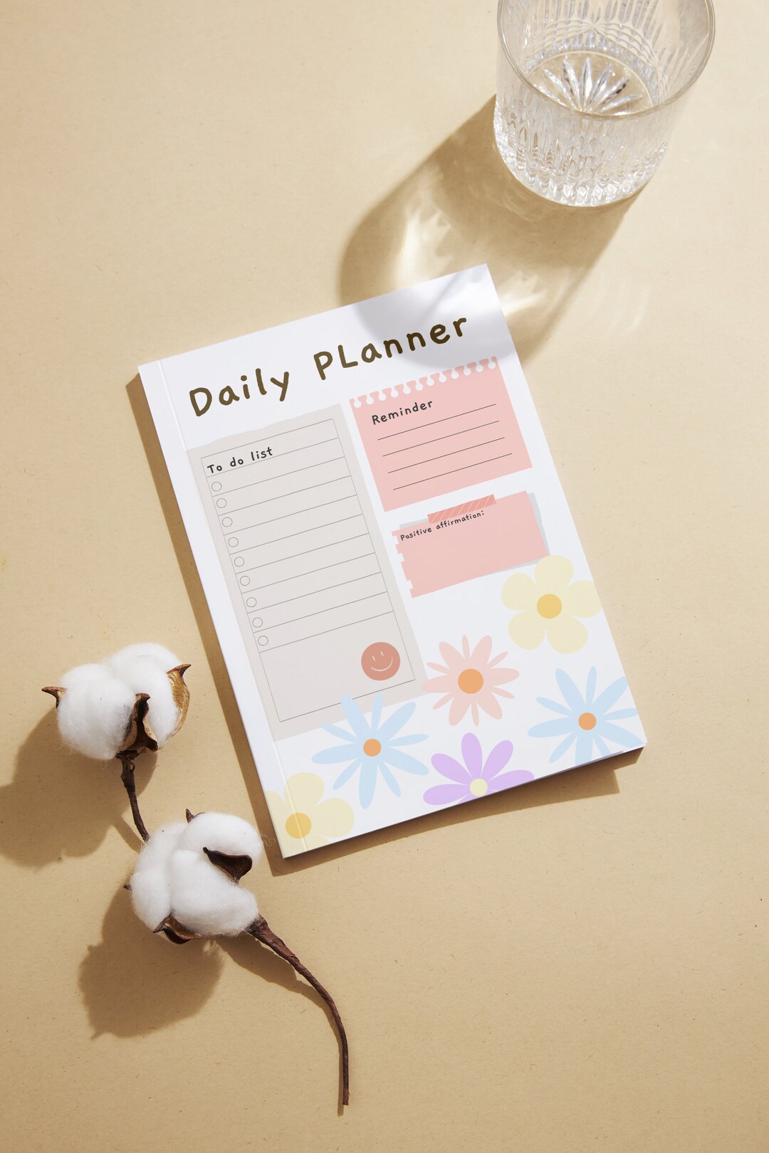 Flower Daily Planner/ Journal - Etsy