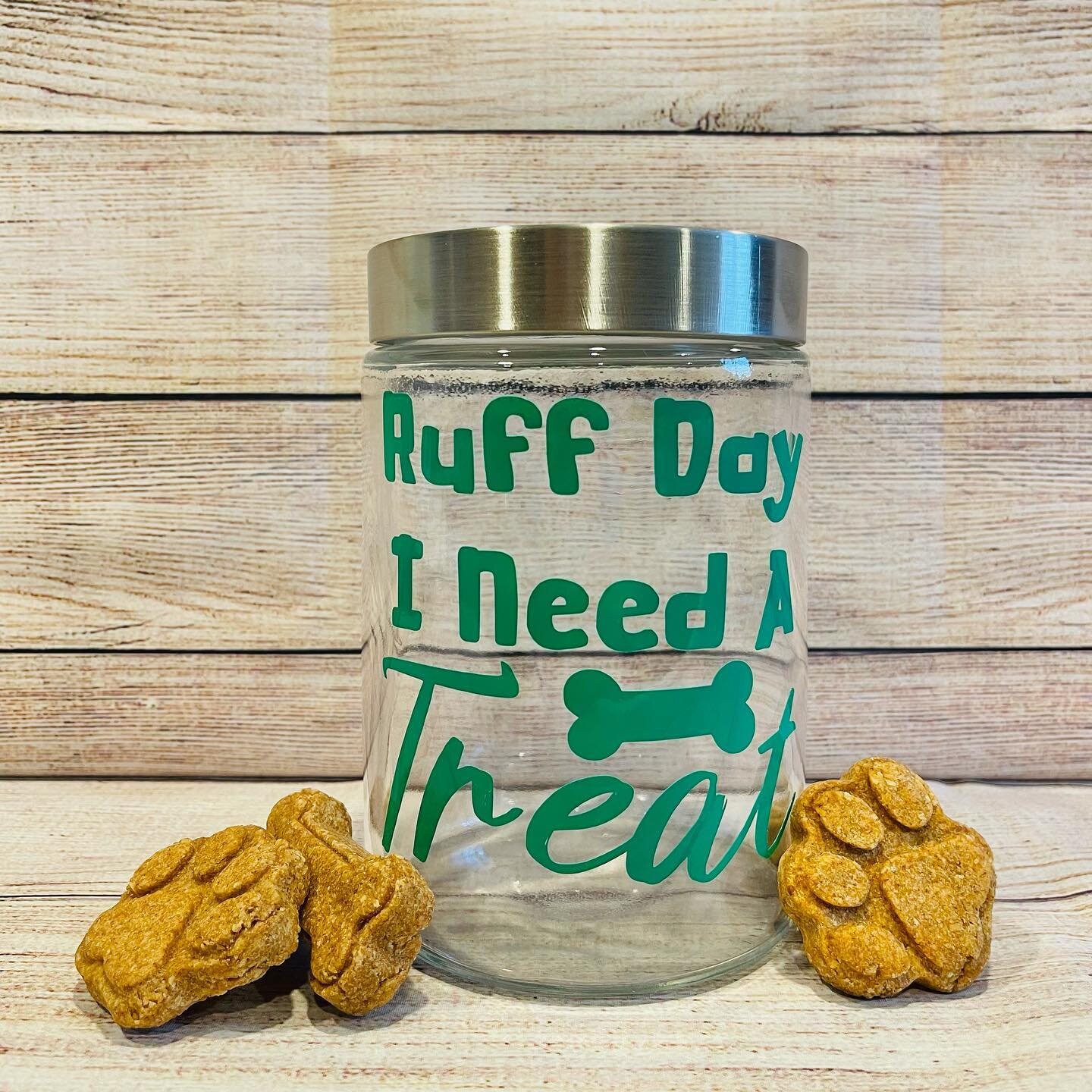 Personalized Dog Treat Jar Dog Lover Custom Jar Dog Gift Dog Treat ...