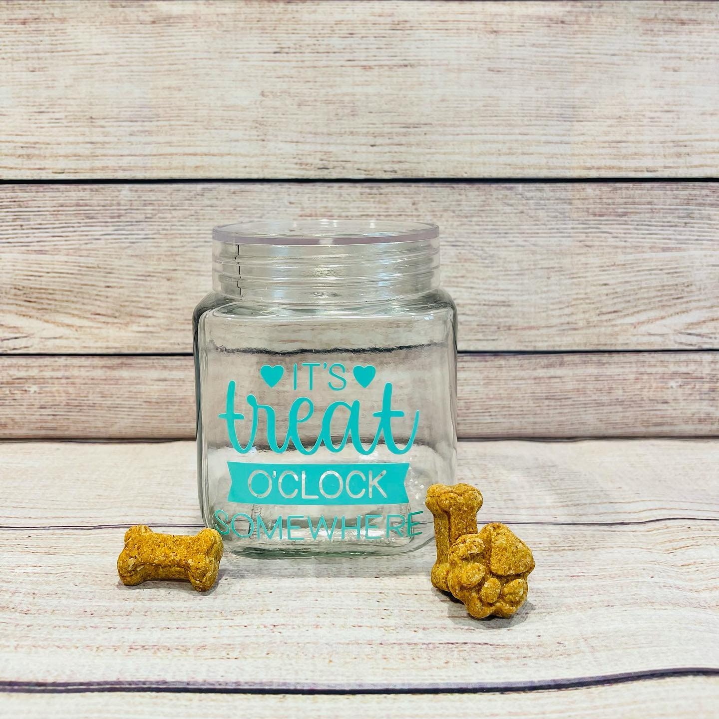 Personalized Dog Treat Jar Dog Lover Custom Jar Dog Gift Dog Treat ...