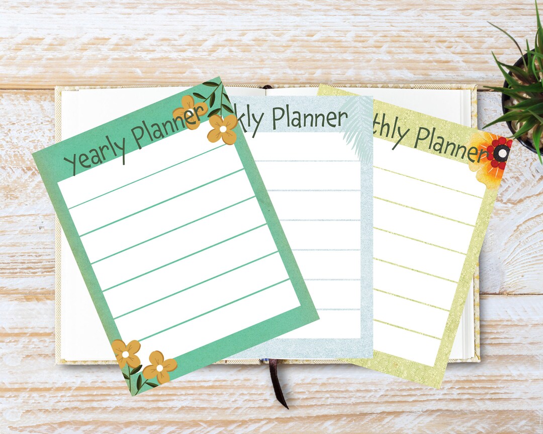 Vibrant Spring Planner Designs for Weekly, Monthly, and Yearly ...
