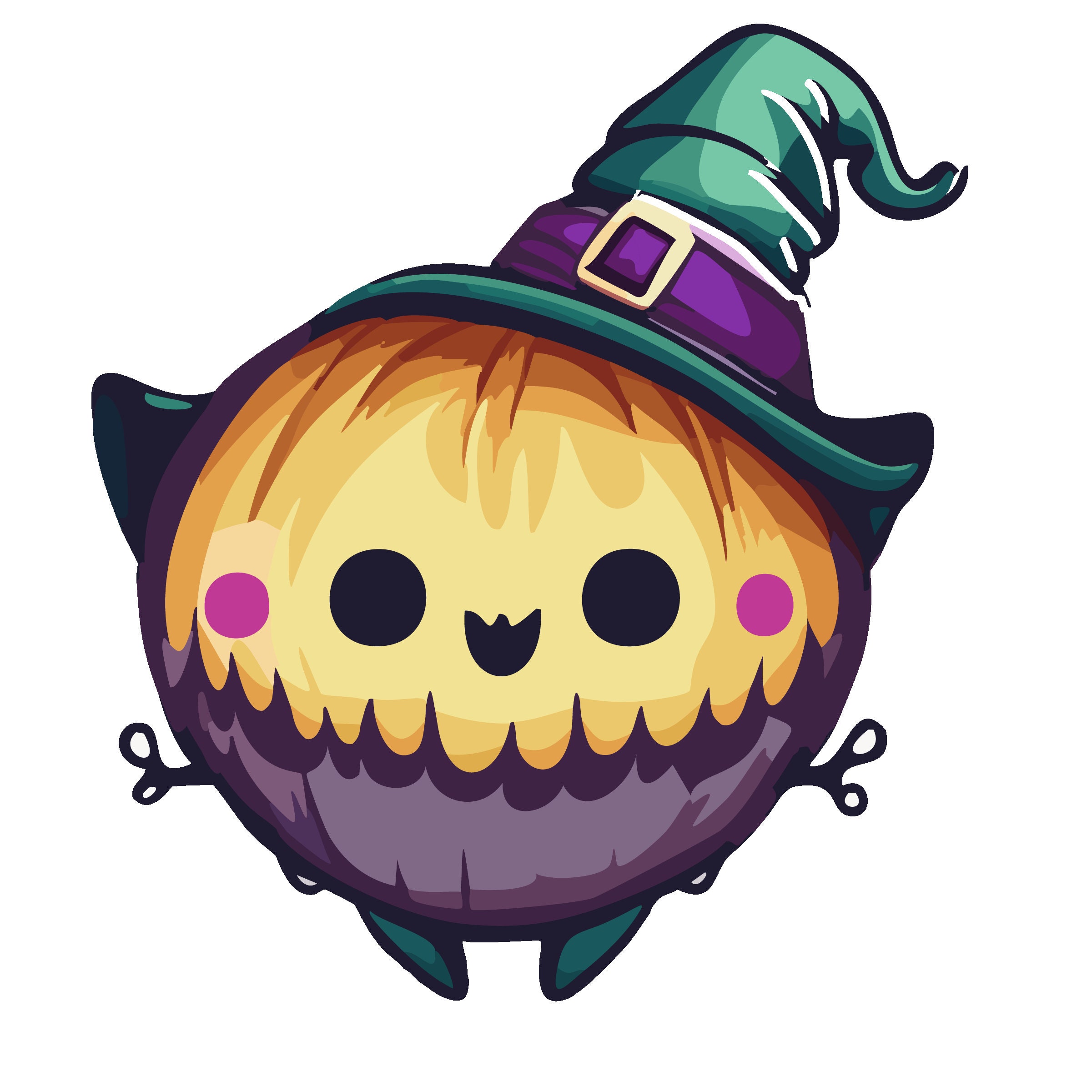 Vibrant & Cute Spooky Pastels Clipart Add a Touch of Whimsy to Your ...