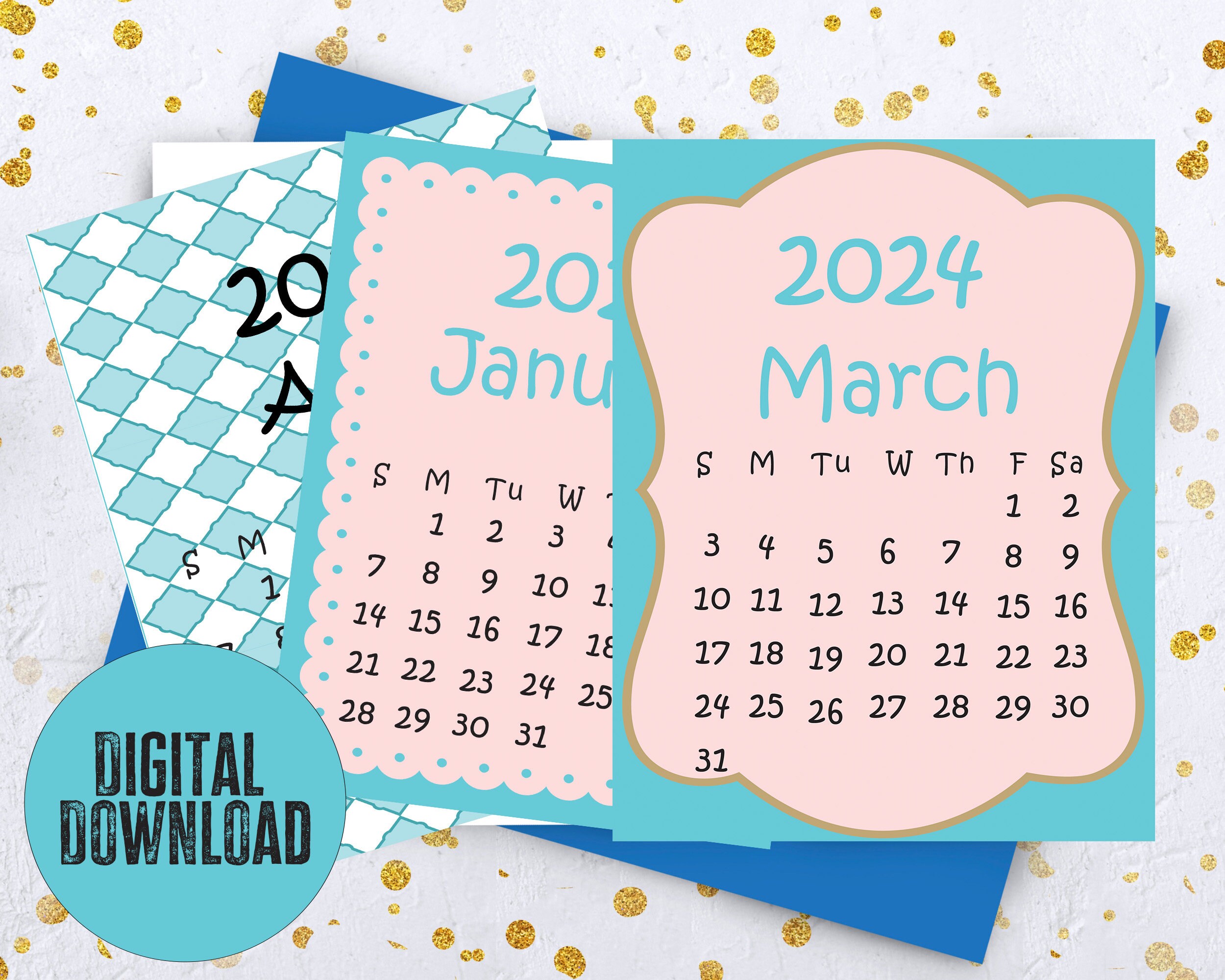 2024 Cute Calendar: Adorable Planning Made Easy Stay Organized With ...