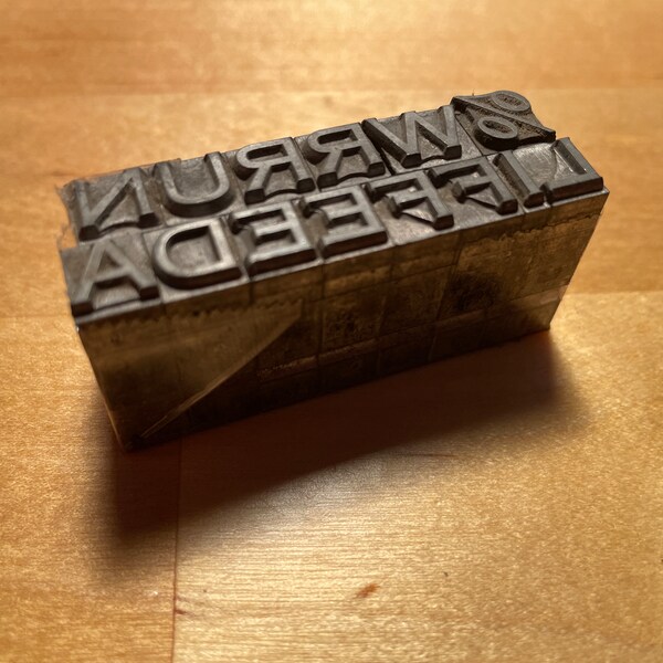 Letterpress Type - Etsy